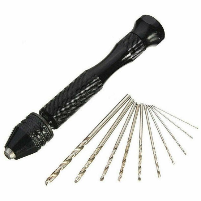 Mini Hand Drill with 10 pcs Bits